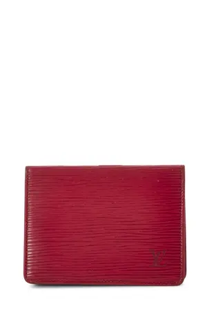 LOUIS VUITTON Epi Porte 2 Cartes Vertical - Red