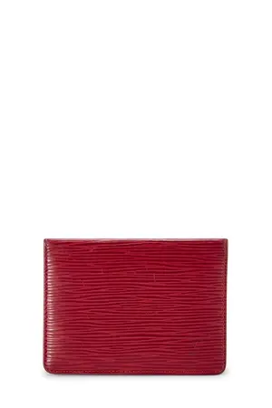 LOUIS VUITTON Epi Porte 2 Cartes Vertical - Red