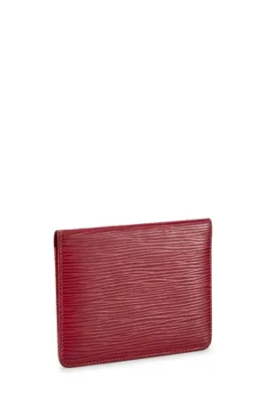 LOUIS VUITTON Epi Porte 2 Cartes Vertical - Red