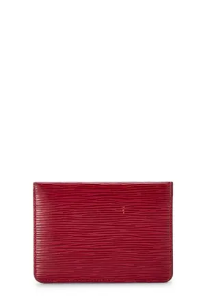 LOUIS VUITTON Epi Porte 2 Cartes Vertical - Red
