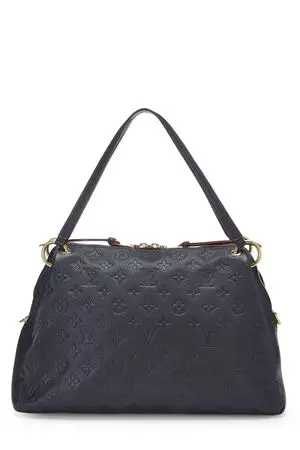 LOUIS VUITTON Monogram Empreinte Leather Ponthieu Bag - Blue