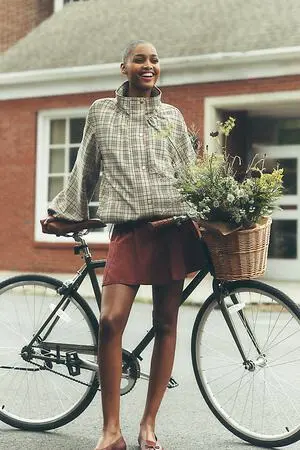 PILCRO Foldover Mi Skirt - Wine