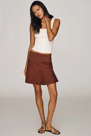 PILCRO Foldover Mi Skirt