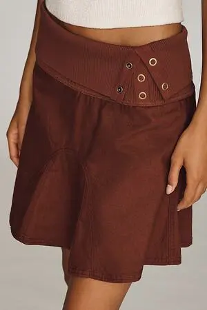 PILCRO Foldover Mi Skirt