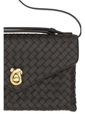 Bottega Veneta Knot Lock Shoulder Bag - Brown