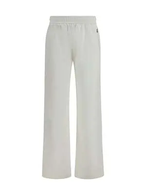 Moncler Logo Appliqué Pants - White