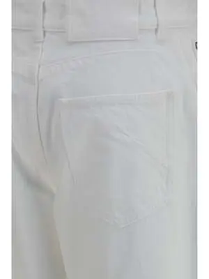 Alaïa Rodeo Jeans - White