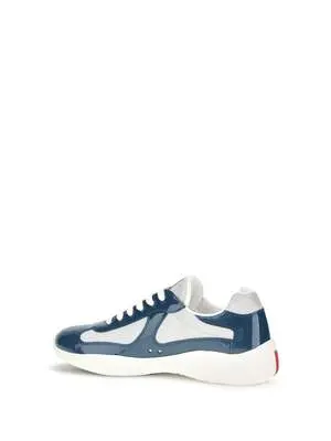 Prada America's Cup Sneakers In Patent Leather And Technical Fabric