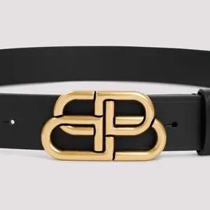 Balenciaga Leather Bb Belt