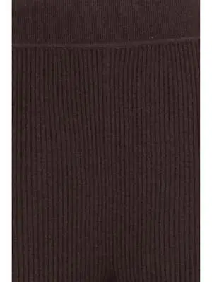 Loro Piana Camino Cashmere And Silk Ribbed Wide-leg Pants