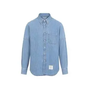 Thom Browne Straight Fit L/s Shirt - Blue