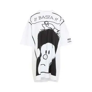 Moschino X Mafalda Graphic Print T-shirt Dress - White