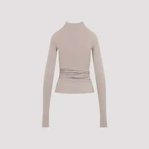Rick Owens Long Sleeve Jersey Top With Geometric Cut-out - Multicolor