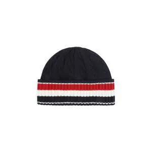 Thom Browne Cable-knit Beanie - Blue