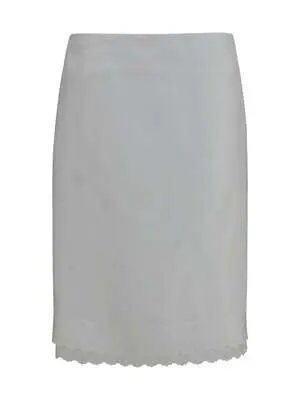 Magda Butrym Embroidered Midi Skirt - White