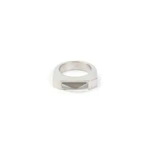 Rick Owens Hollywood Pyramid Ring - Silver
