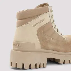 Balenciaga Low Combat Lace-up Boots - Multicolor
