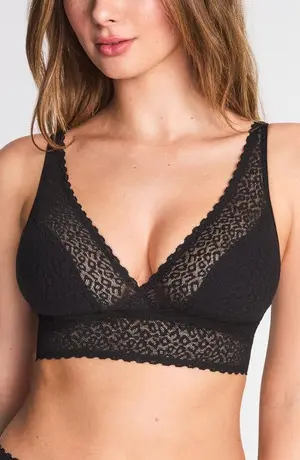Wacoal High Bar™ Lace Trim Bralette - Black