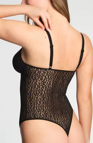 Wacoal High Bar Lace Thong Bodysuit