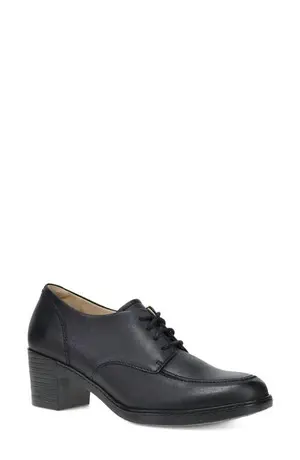 Dansko Lace-up Oxford Platform Pump - Black