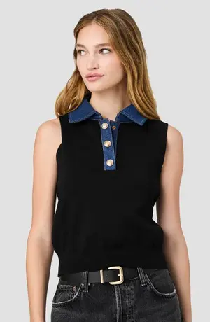 French Connection Maxime Sleeveless Sweater - Black