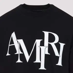 Amiri Cotton Staggered Logo T-shirt