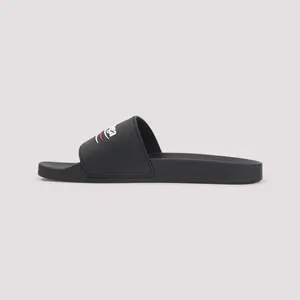 Balenciaga Pool Rubber Political Logo Slide