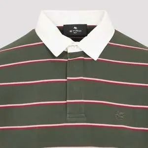 Etro L/s Striped Polo