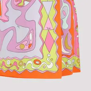 Emilio Pucci Silk Twill Skirt