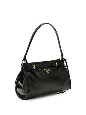Prada Small Bonnie Handbag In Leather - Black