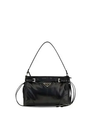 Prada Small Bonnie Handbag In Leather - Black