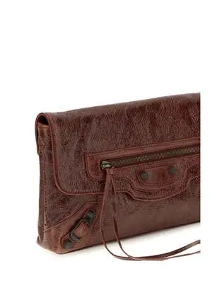 Balenciaga Le City Clutch In Lambskin - Multicolor