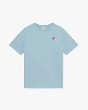 Casablanca Pale Diamond Logo Short Sleeve T-shirt - Blue
