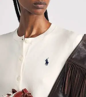 Polo Ralph Lauren Pima Cotton Cardigan With Embroidered Polo Pony