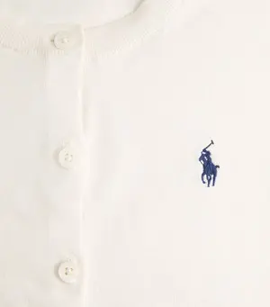Polo Ralph Lauren Pima Cotton Cardigan With Embroidered Polo Pony