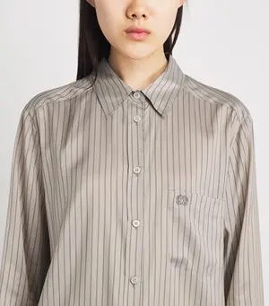 BLAZÉ MILANO Silk Striped Shirt