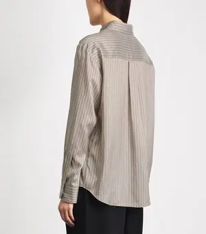 BLAZÉ MILANO Silk Striped Shirt