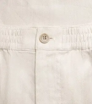 Paige Stretch-cotton-linen Eberton Trousers