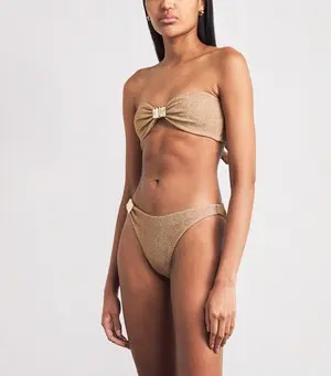 Devon Windsor Glitter Hailey Bandeau Bikini Top