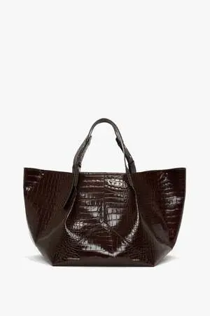 Victoria Beckham W11 Jumbo Tote - Dark Brown