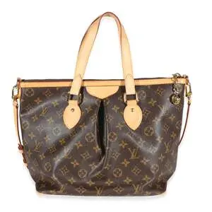 LOUIS VUITTON Monogram Canvas Palermo Pm Bag - Brown