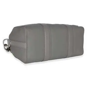 LOUIS VUITTON Grey Grained Calfskin Aerogram City Keepall - Gray