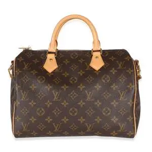 LOUIS VUITTON Monogram Speedy Bandouliere 30 - Brown