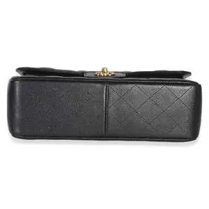 Chanel Quilted Caviar Jumbo Double Flap Bag