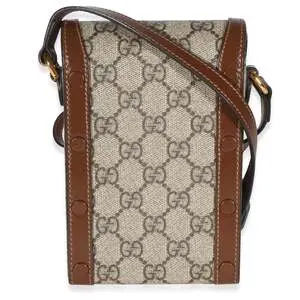 Gucci Beige Gg Supreme Monogram Horsebit 1955 Crossbody Bag