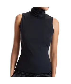 Cynthia Rowley Sutton Sleeveless Turtleneck - Black