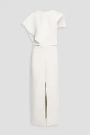 Proenza Schouler Selene Capeeffect Crepe Maxi Dress - Ivory