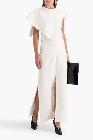 Proenza Schouler Selene Cape-effect Crepe Maxi Dress