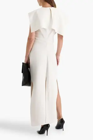 Proenza Schouler Selene Cape-effect Crepe Maxi Dress