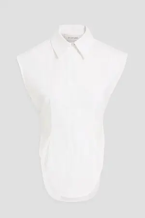 Sportmax Sabato Cutout Cottonpoplin Shirt